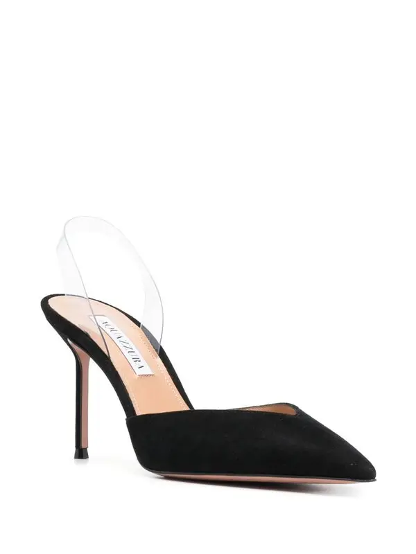 AQUAZZURA V Plexi 95mm Pumps