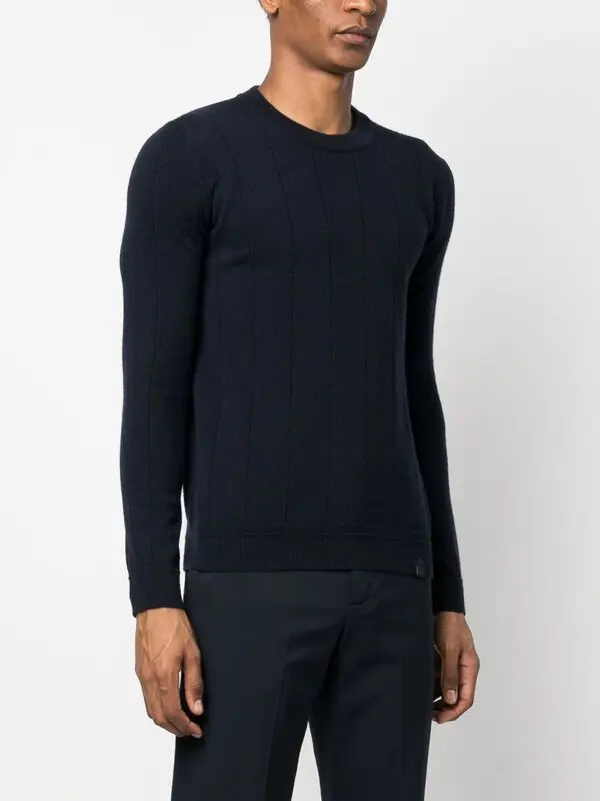 Brioni Vertical-pattern Cashmere Jumper