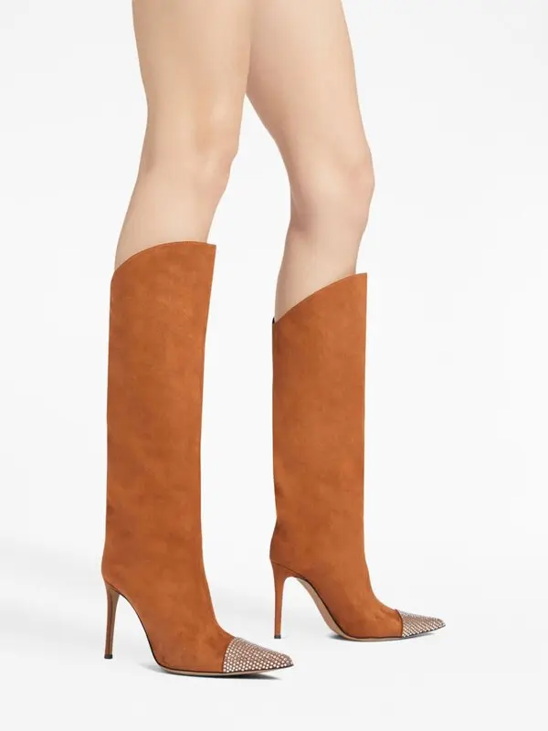 Alexandre Vauthier 105mm Crystal-embellished Boots