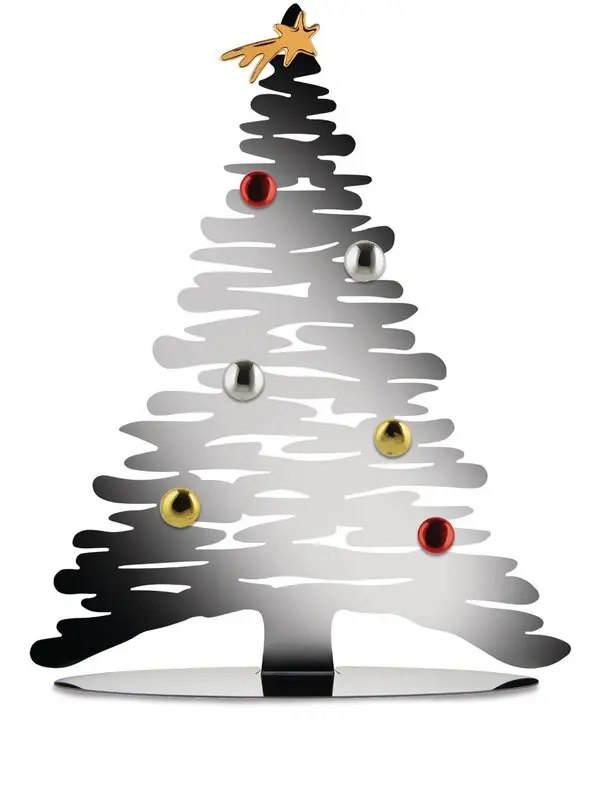 ALESSI Christmas Bark Tree Decoration - Silver