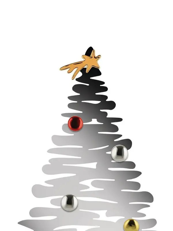 ALESSI Christmas Bark Tree Decoration - Silver