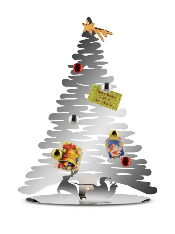 ALESSI Christmas Bark Tree Decoration - Silver