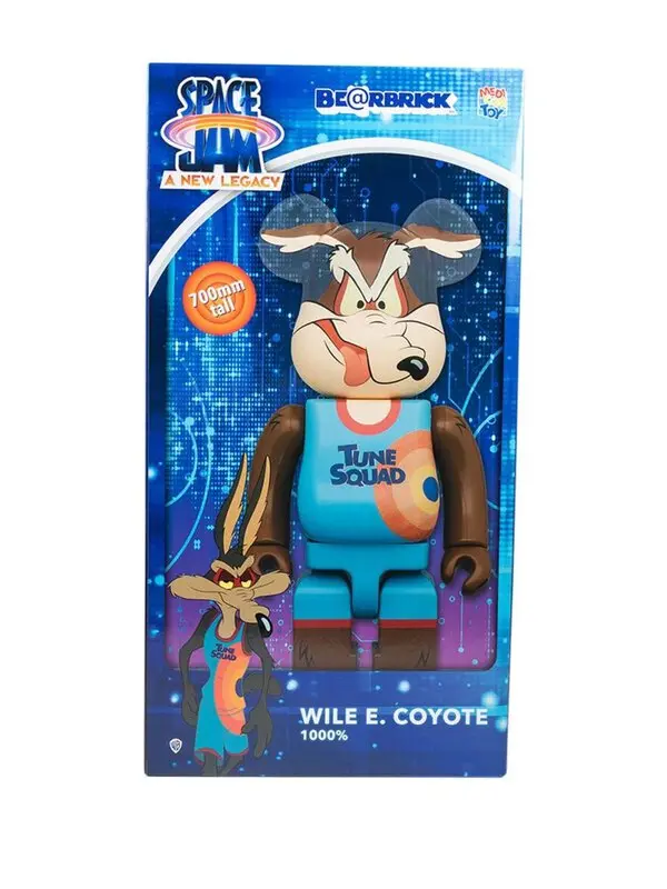 MEDICOM TOY X Space Jam: A New Legacy Be@rbrick Wile E. Coyote 1000% Figure - Brown