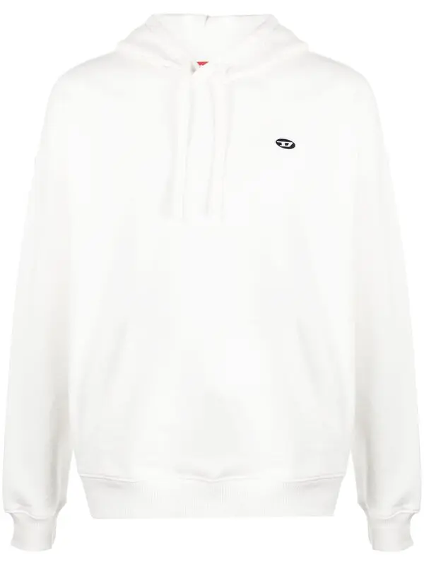 DIESEL® Cotton Hoodie - White