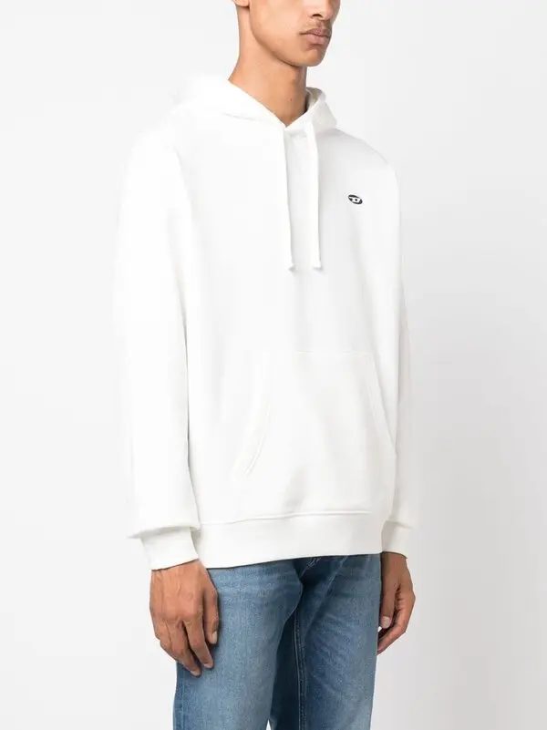 DIESEL® Cotton Hoodie - White