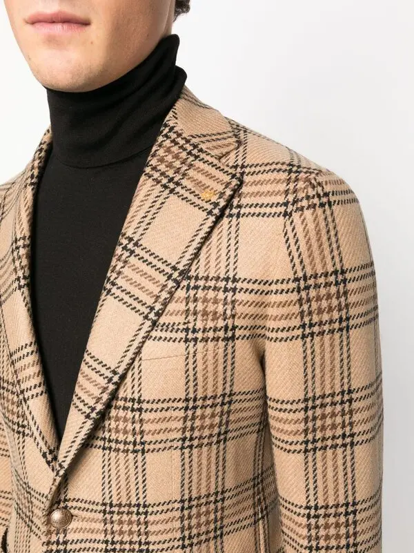 Tagliatore Plaid-pattern Single-breasted Blazer