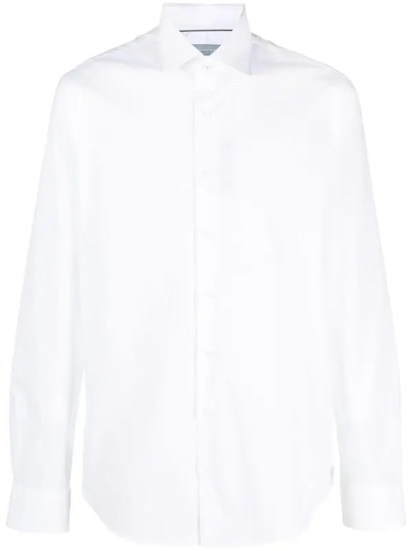 Michael Kors Logo-embroidered Cotton Shirt - White