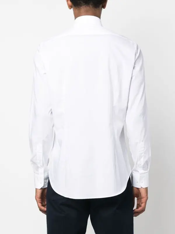 Michael Kors Logo-embroidered Cotton Shirt - White