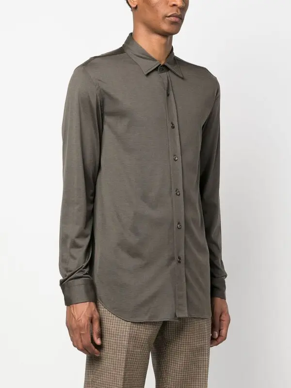 Brioni Long-sleeve Button-up Shirt - Green