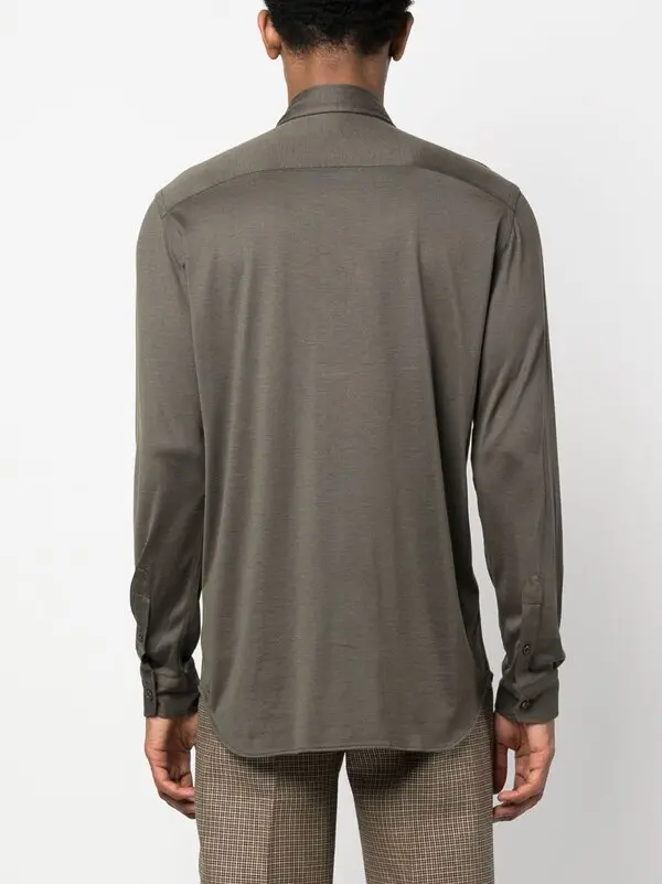 Brioni Long-sleeve Button-up Shirt - Green