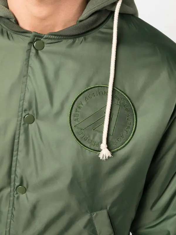 AUTRY Logo-patch Bomber Jacket