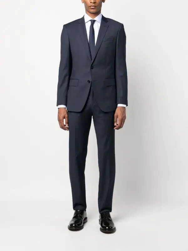 BARBA NAPOLI Long-sleeve Cotton Shirt - Blue