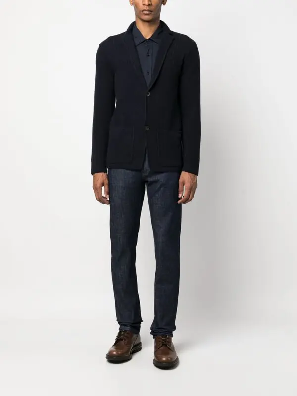 Brioni Spread-collar Cotton Shirt - Blue
