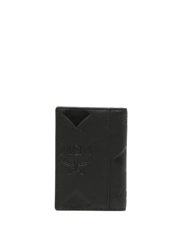 Mcm Logo-stamp Leather Wallet