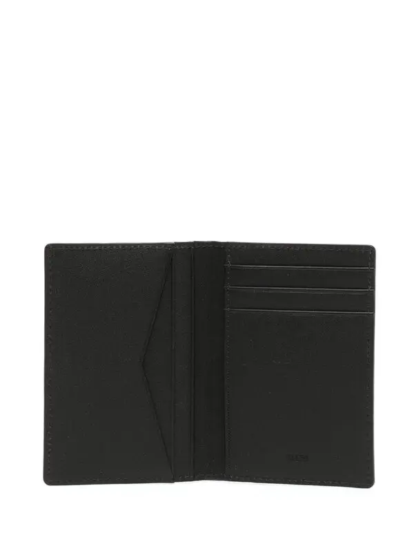Mcm Logo-stamp Leather Wallet