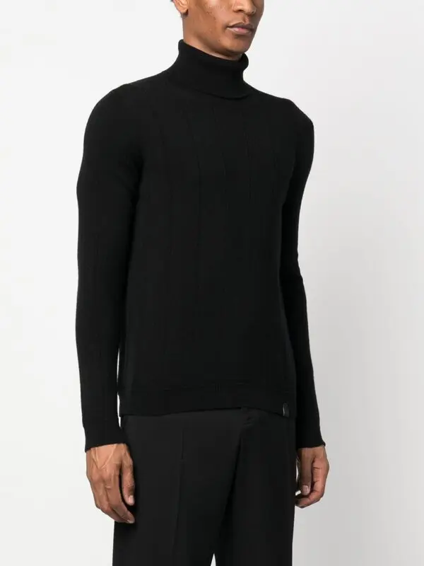 Brioni Roll-neck Jumper - Black