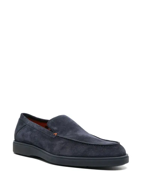 Santoni Suede Loafers