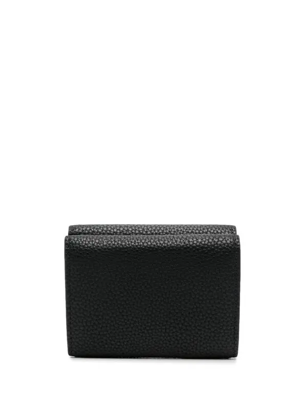 Emporio Armani Faux-leather Tri-fold Wallet - Black