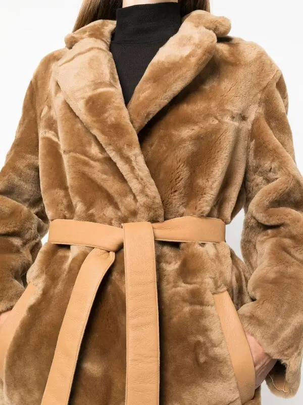BLANCHA Reversible Shearling Coat