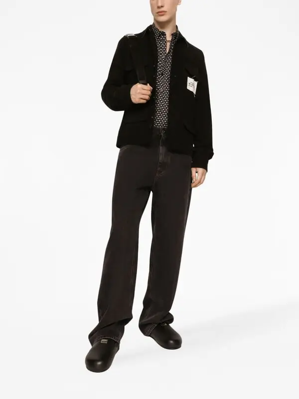 Dolce & Gabbana Dg Logo-print Cotton Shirt