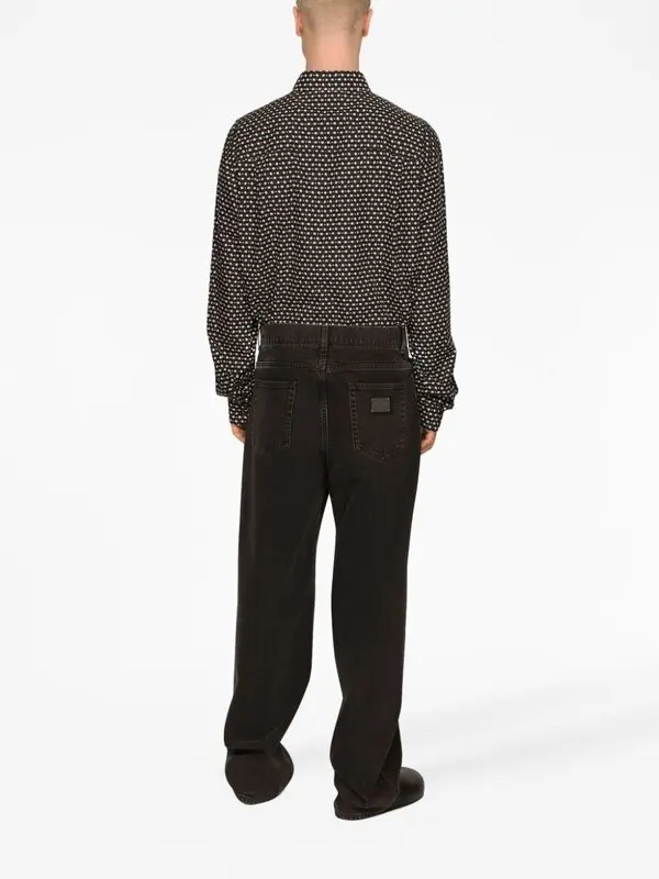 Dolce & Gabbana Dg Logo-print Cotton Shirt
