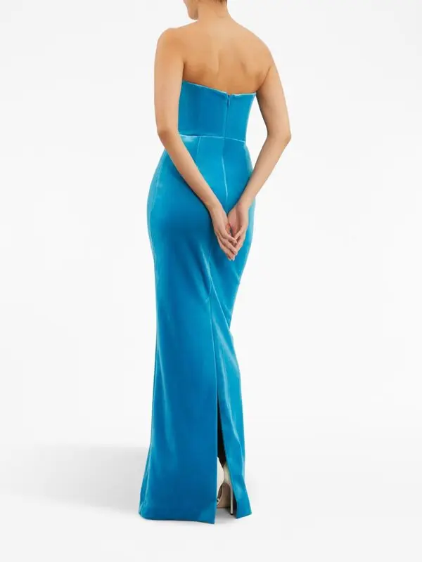 Rebecca Vallance Bernadette Velvet-effect Gown