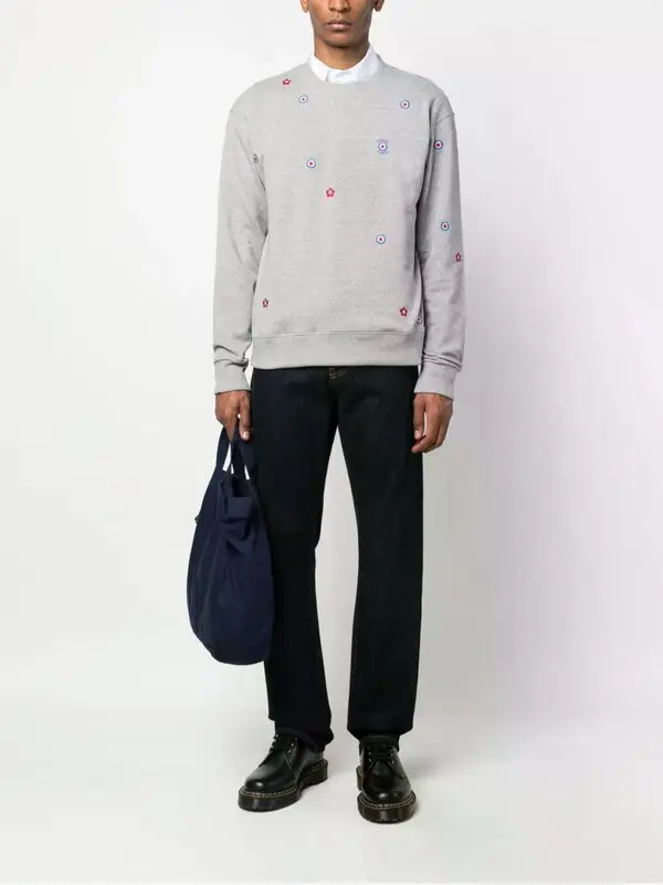 Kenzo Floral Embroidered Cotton Sweatshirt