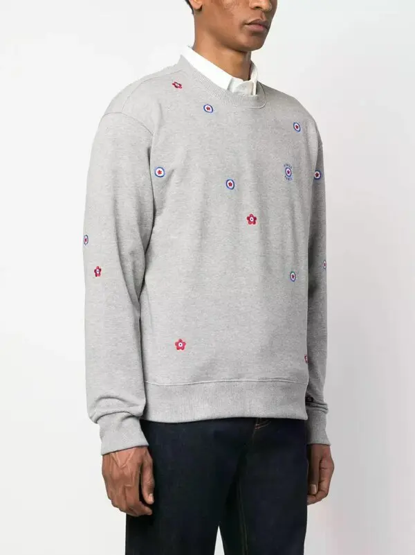 Kenzo Floral Embroidered Cotton Sweatshirt