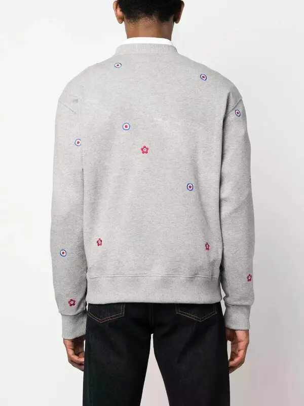 Kenzo Floral Embroidered Cotton Sweatshirt