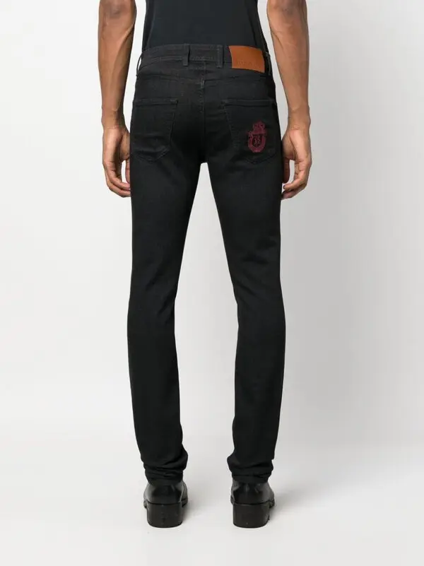 BILLIONAIRE Low-rise Straight-leg Jeans - Blue