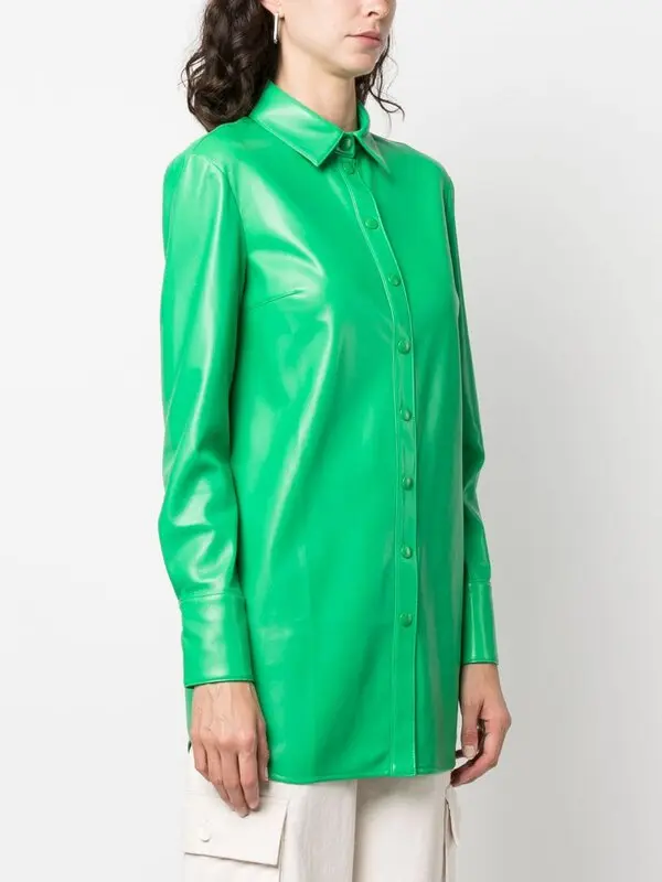 Patrizia Pepe Coated Long-sleeve Shirt