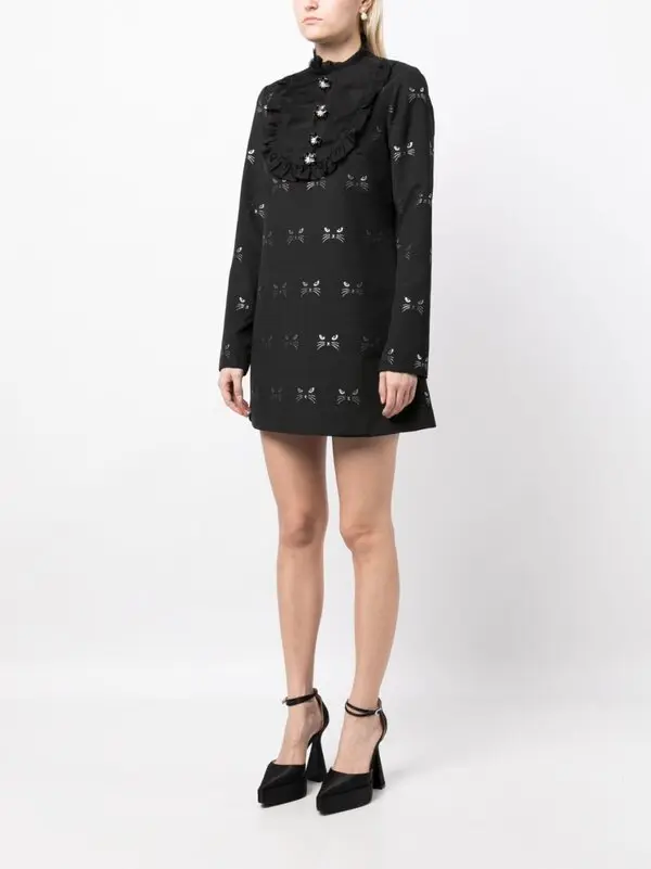 MACGRAW Tempo Jacquard Mini Dress