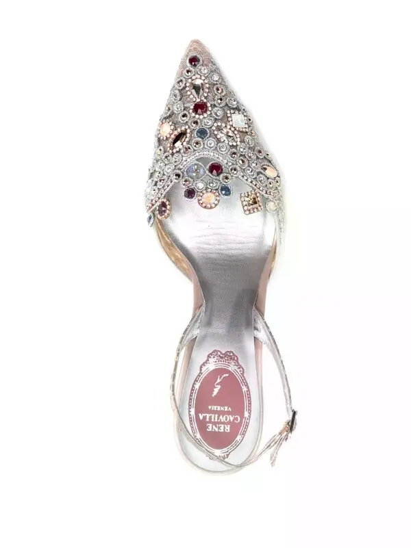 Rene Caovilla Rhinestone-embellished Pumps