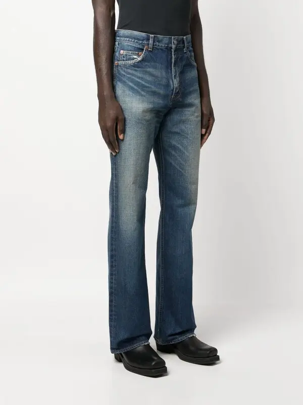 Saint Laurent 70's Whiskering-effect Bootcut Jeans