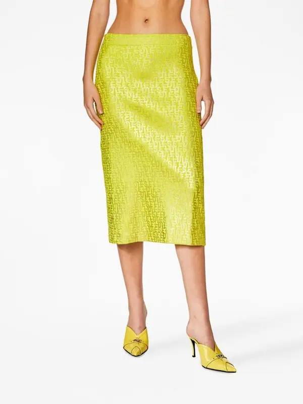 DIESEL® M-ikaria Monogram-print Midi Skirt