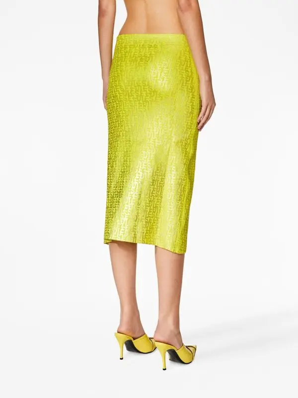 DIESEL® M-ikaria Monogram-print Midi Skirt