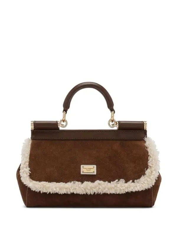 Dolce & Gabbana Small Sicily Tote Bag - Brown