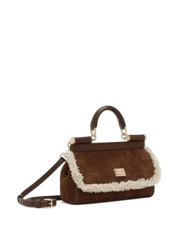 Dolce & Gabbana Small Sicily Tote Bag - Brown