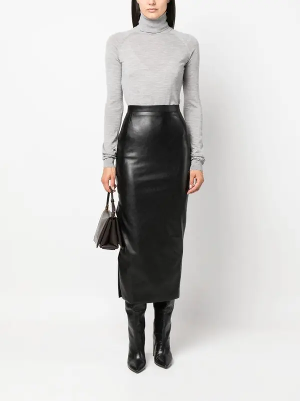 ARMARIUM Roll-neck Fine-knit Jumper - Grey