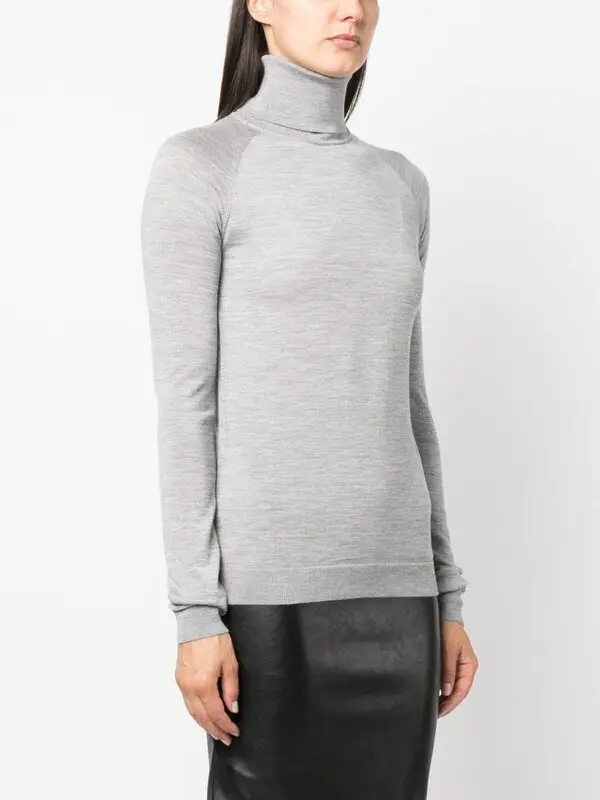 ARMARIUM Roll-neck Fine-knit Jumper - Grey