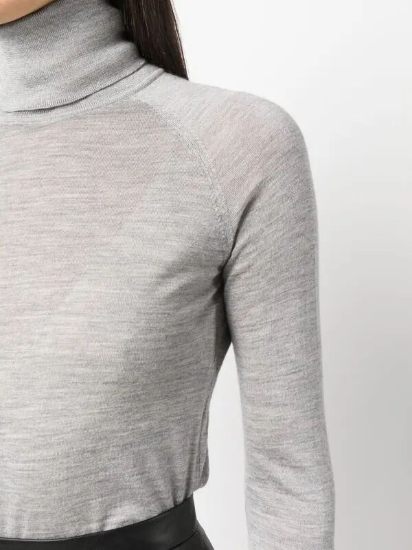 ARMARIUM Roll-neck Fine-knit Jumper - Grey