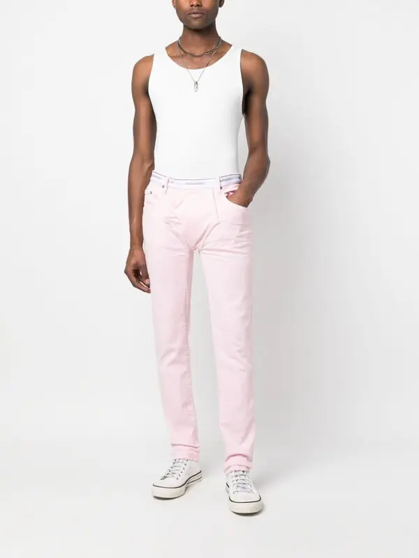 Dsquared2 Light Stretch-cotton Straight Leg Trousers