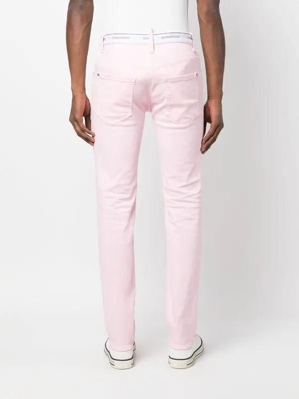 Dsquared2 Light Stretch-cotton Straight Leg Trousers