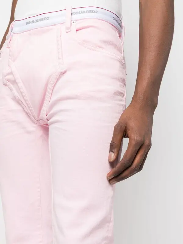 Dsquared2 Light Stretch-cotton Straight Leg Trousers