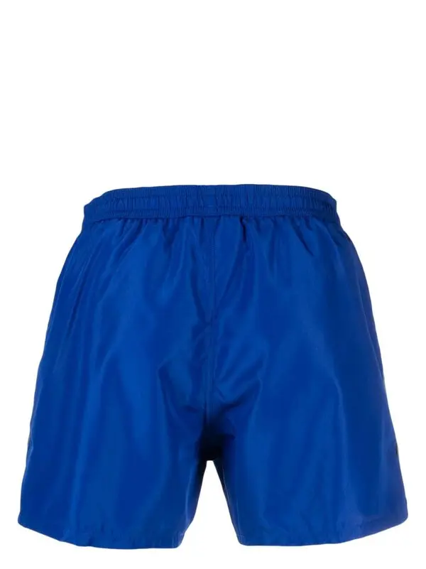 Balmain Logo-print Swim Shorts - Blue