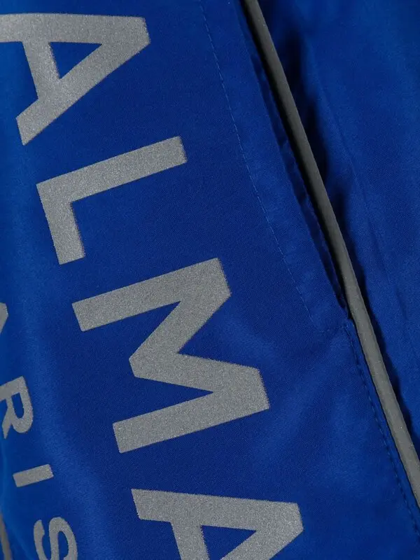 Balmain Logo-print Swim Shorts - Blue