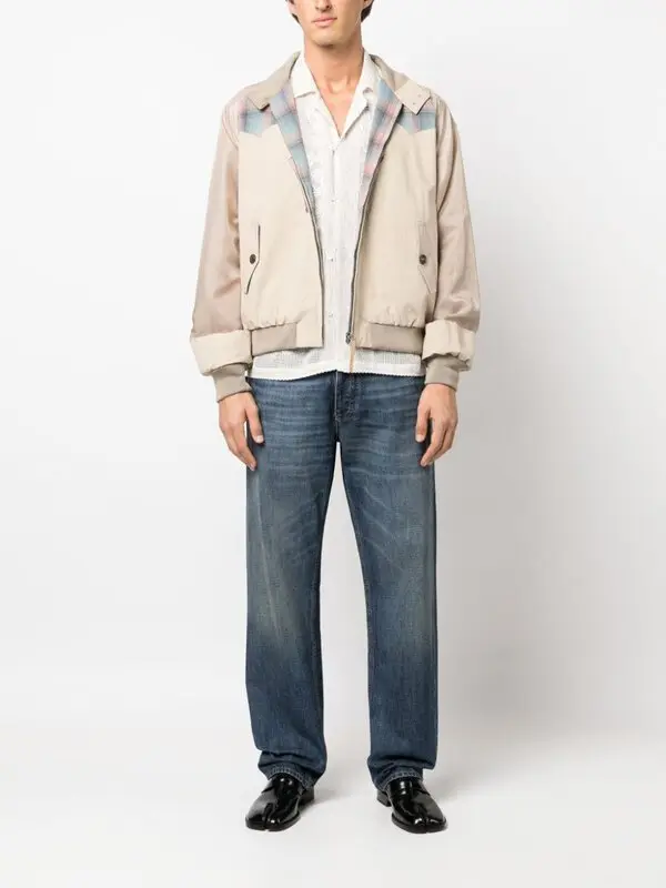 MAISON MARGIELA X Pendleton Yoke-detail Bomber Jacket - Neutrals