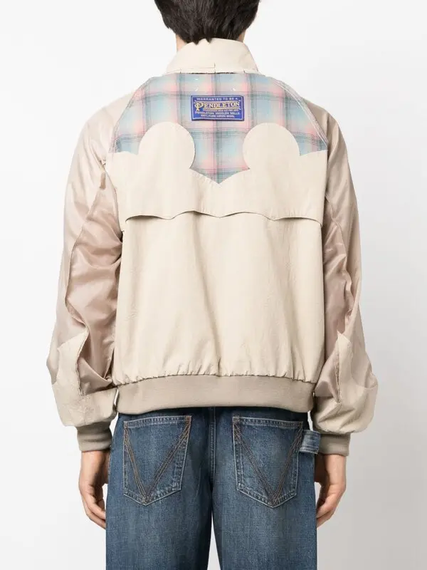 MAISON MARGIELA X Pendleton Yoke-detail Bomber Jacket - Neutrals