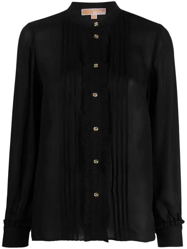 Michael Kors Ruffled Buttoned Shirt
