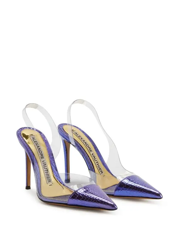 Alexandre Vauthier 105mm Metallic-finish Pumps